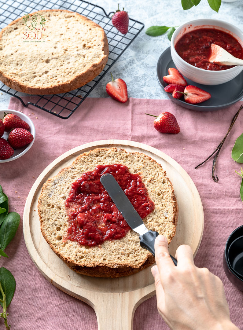 Gluten Free Genoise with Strawberry Coulis and Mascarpone Cream ...